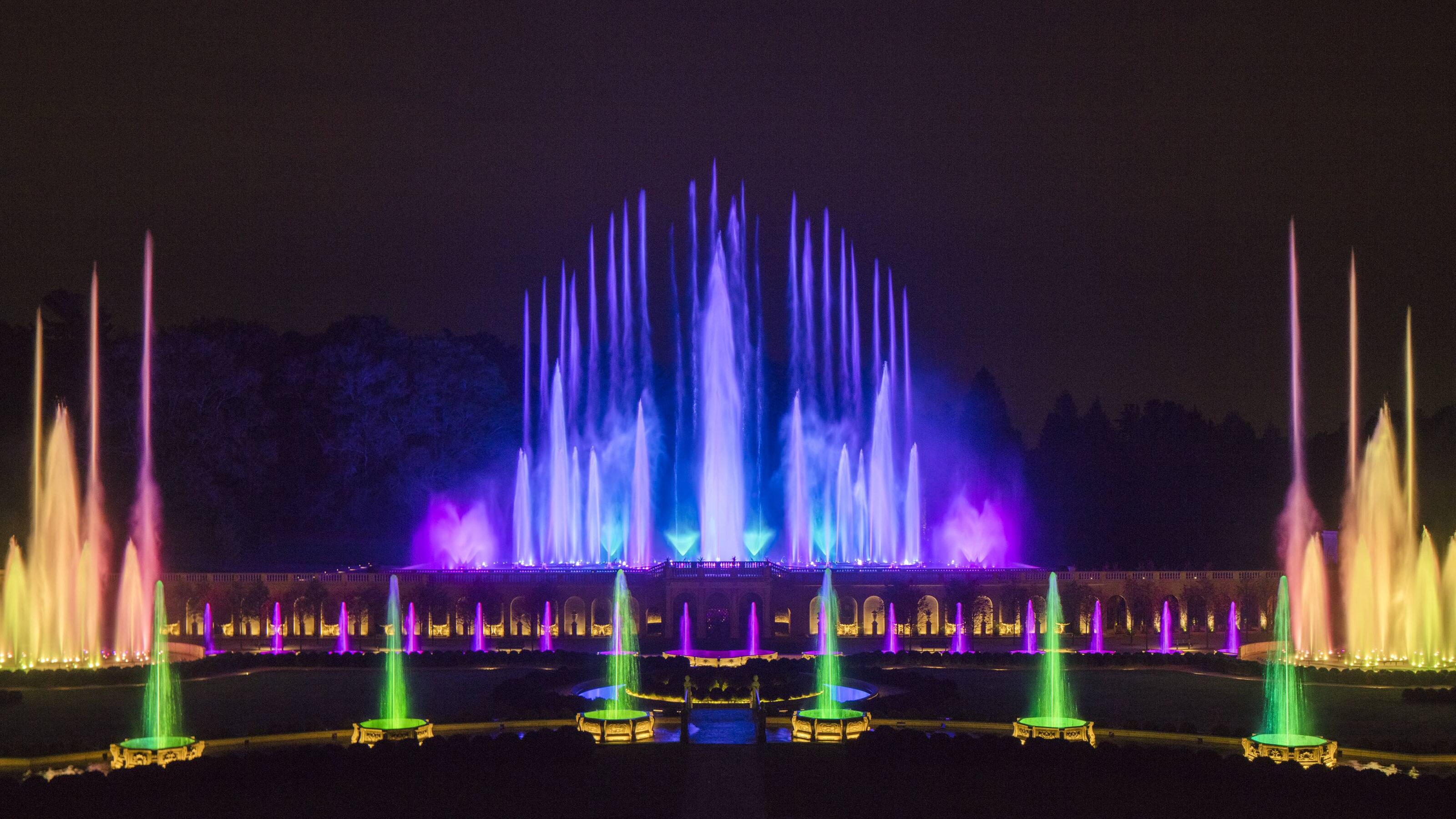 Illuminated Fountain Performances | Longwood Gardens
